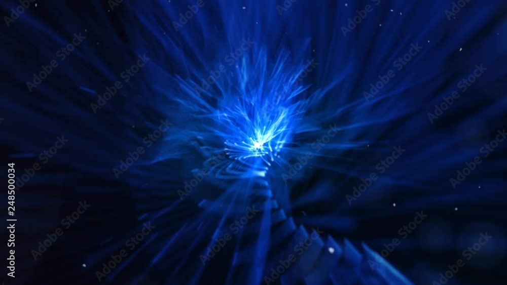 Seasons Greetings Particles 4K Loop features zooming camera moves ...