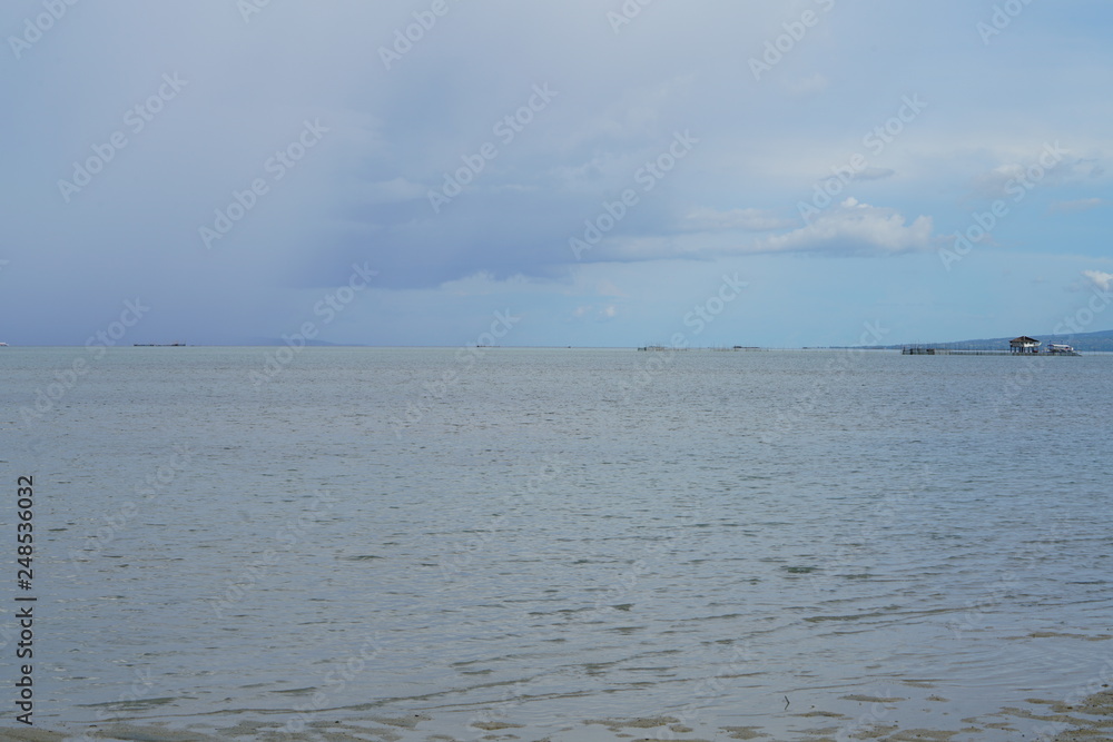 View of the ocean at Manjuyod Sandbar, Philippines Stock Photo | Adobe ...