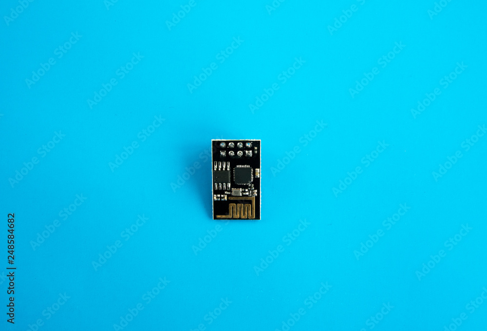 esp8266, esp-01 wifi module for DIY devices development Stock Photo ...
