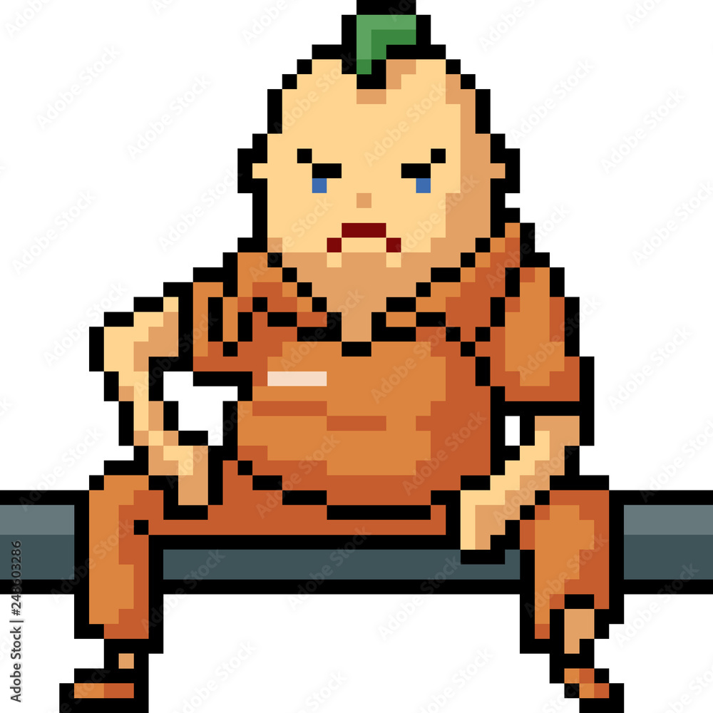 vector pixel art inmate Stock Vector | Adobe Stock