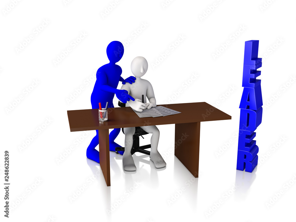 Leader Blank human character - Blank human character representing the ...