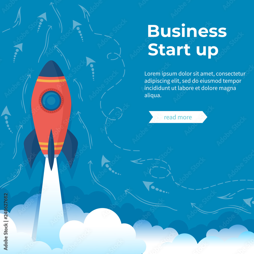 Business project startup, financial planning, idea development process ...