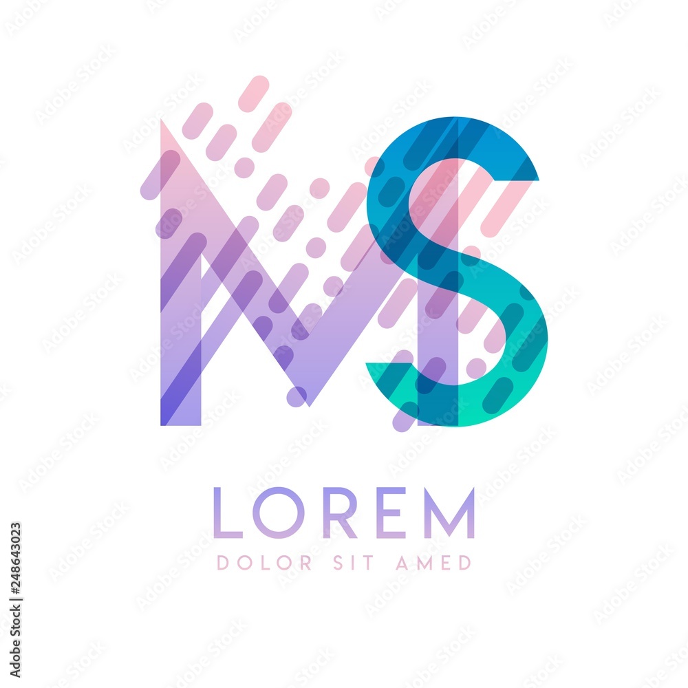 MS logo with the theme of galaxy speed and style that is suitable for ...