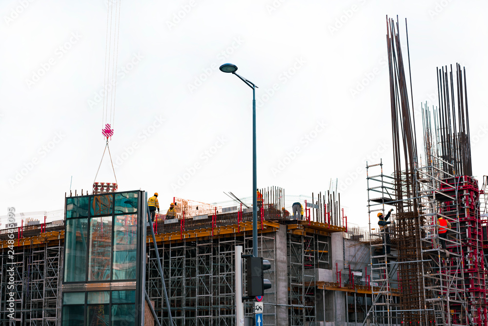 Knitting valves for load-bearing walls. Monolithic frame construction ...