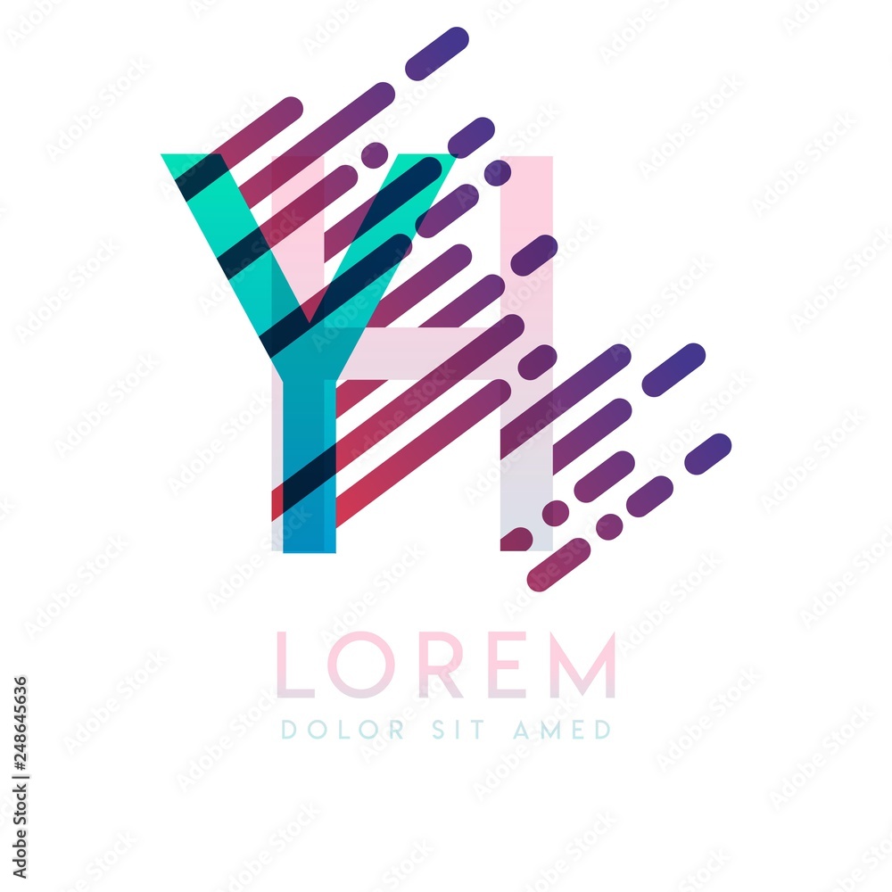 YH logo with the theme of galaxy speed and style that is suitable for ...