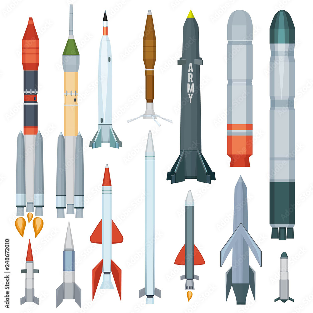 Army missile. Flight armour propeller rocket engine weapon military ...