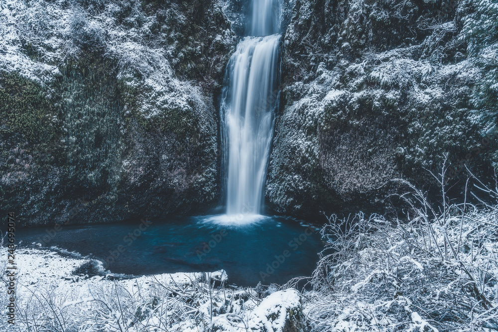 Multnomah Falls Snow