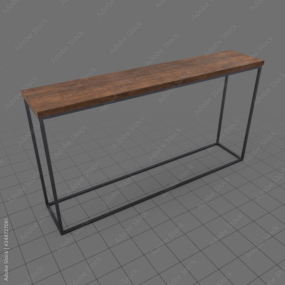 Console table Stock 3D asset | Adobe Stock