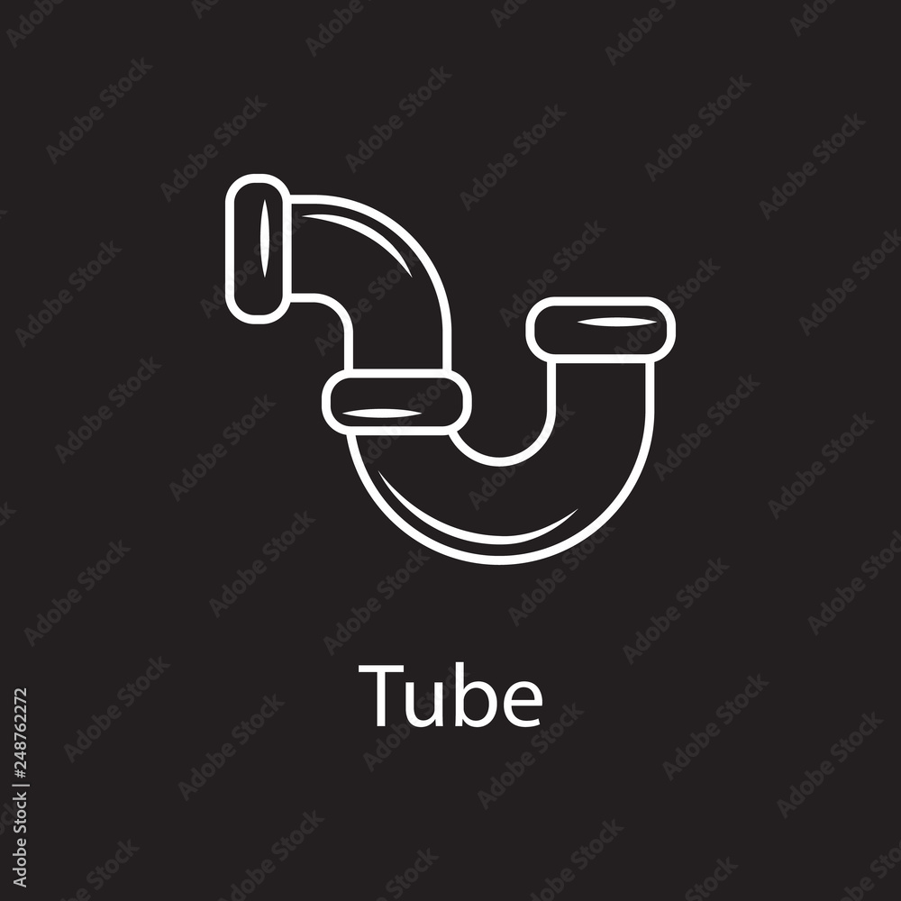 Sewage pipe icon. Simple element illustration. Sewage pipe symbol ...