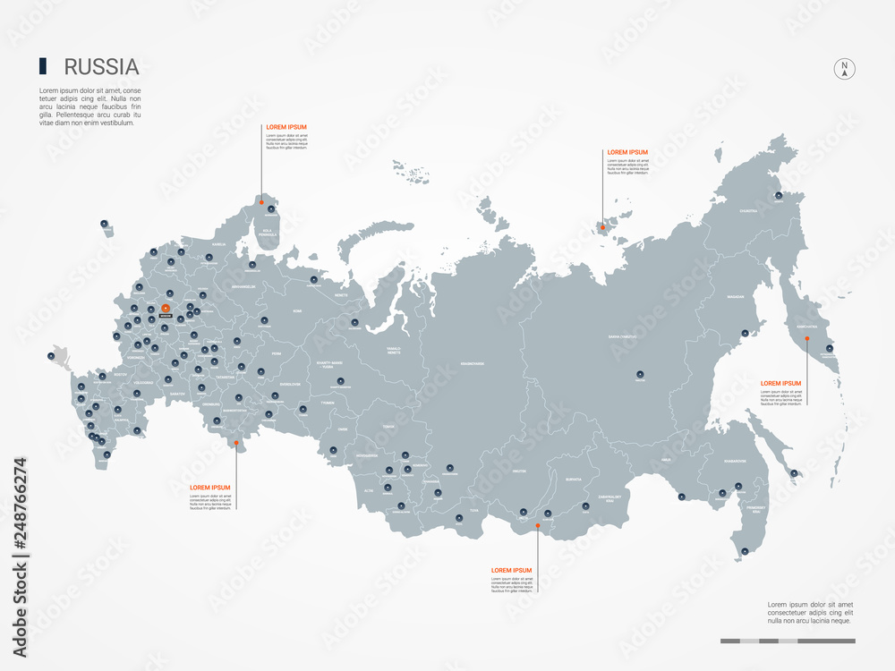 Map Of Russia With Cities Labeled