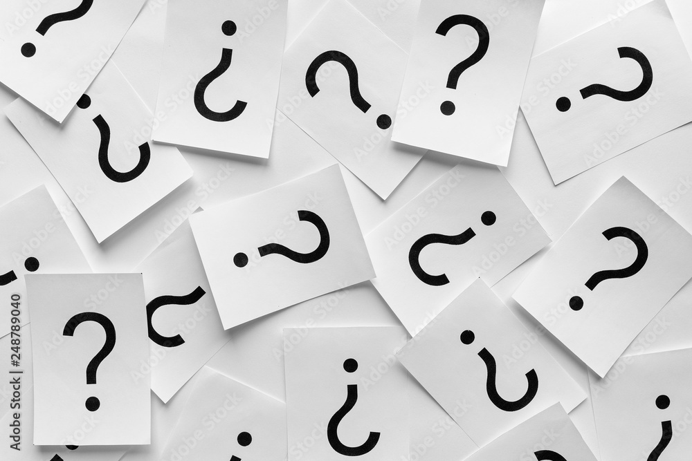 Background texture of printed question marks Stock Photo | Adobe Stock