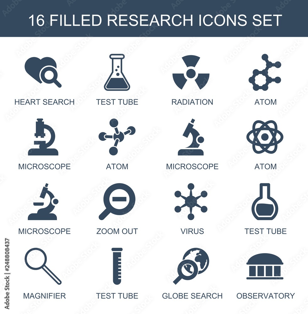 research icons Stock Vector | Adobe Stock