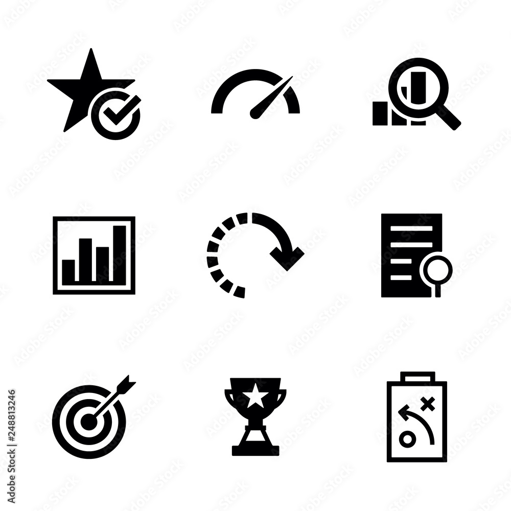 ASSESSMENT ICON SET Stock Vector | Adobe Stock