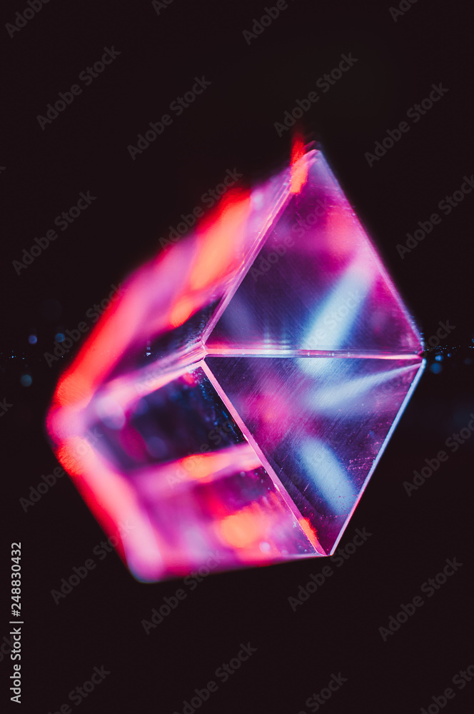 Prisma Laser Sci-fi Hintergrund Stock Photo | Adobe Stock