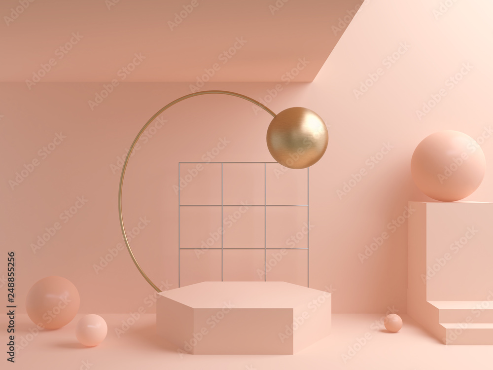 abstract geometric shape background, modern minimalist mockup for ...