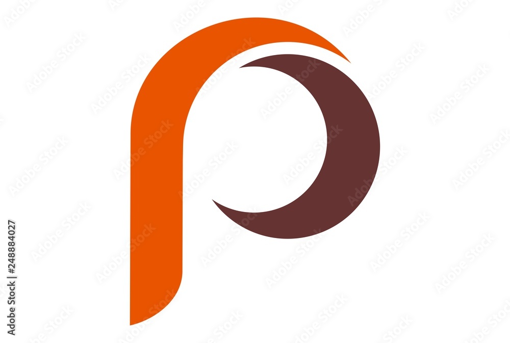 letter p vector logo icon Stock Vector | Adobe Stock