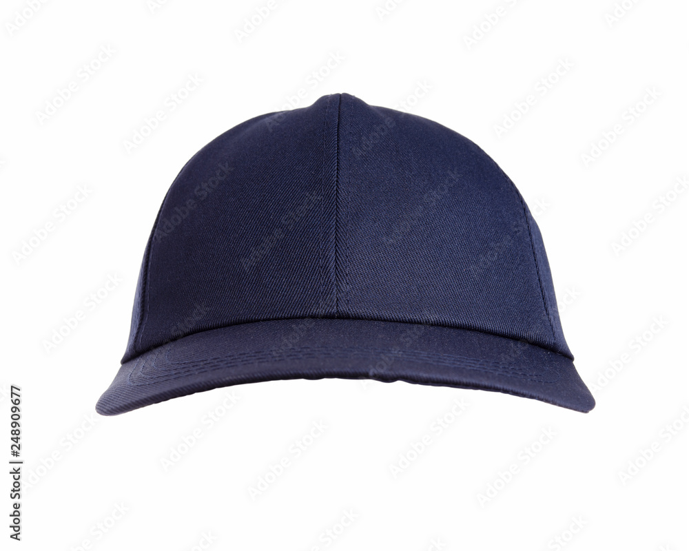 Front view of black hat isolated on white background. Stock Photo ...