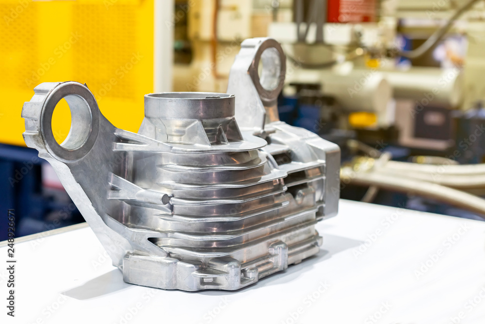 Foto Stock aluminum alloy body or head cylinder for engine part of ...