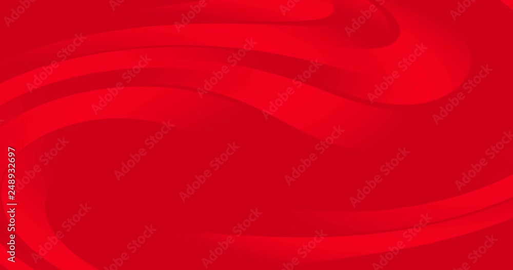 Vidéo Stock Red bright abstract wave animation. 4k seamless looping ...