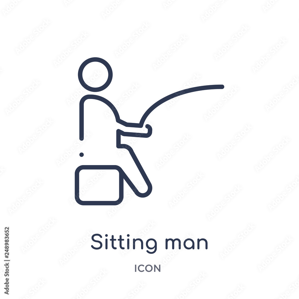 Man Fishing Icon