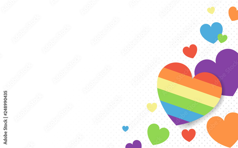 Heart background illustration Stock Vector | Adobe Stock