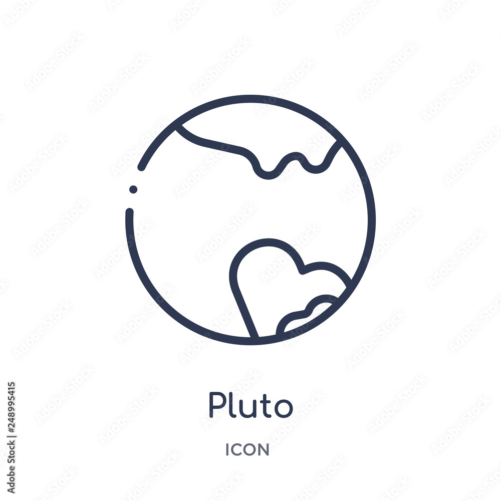 Pluto White Background