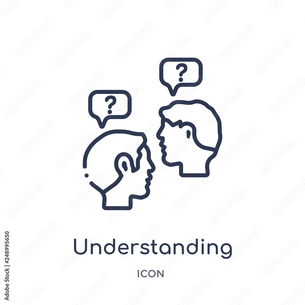 understanding icon from zodiac outline collection. Thin line ...