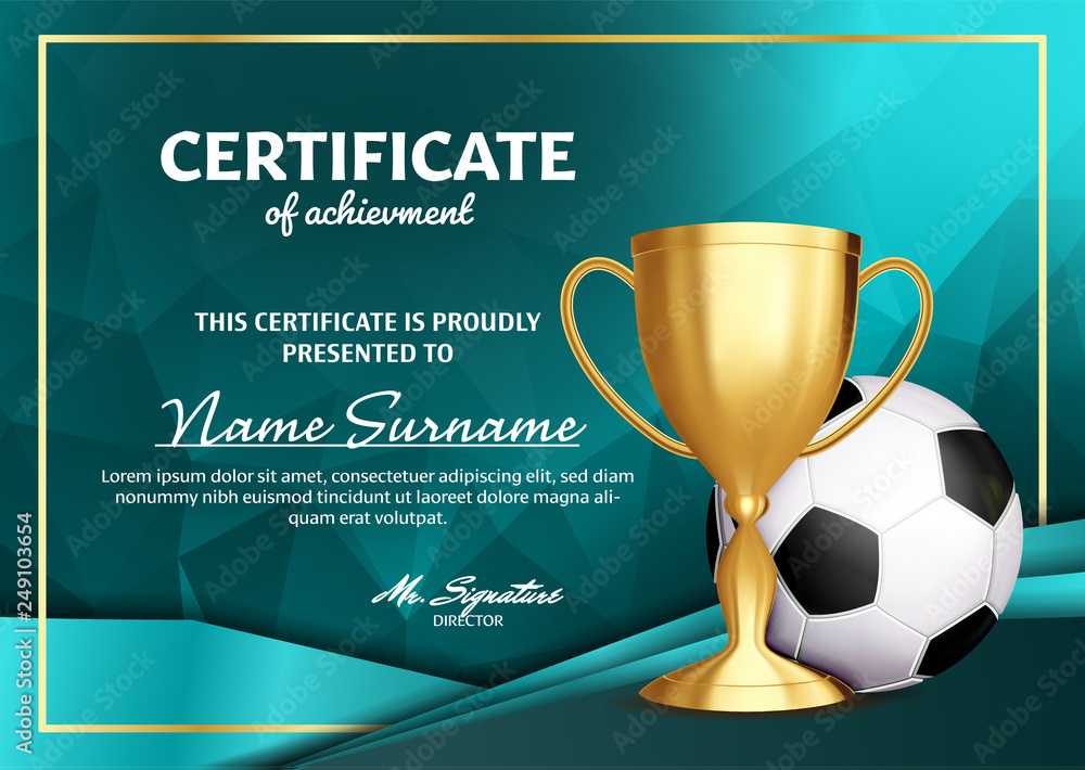 Soccer Award Certificate Templates Free