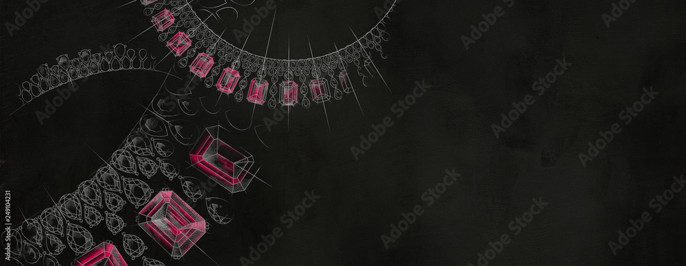 Jewelry business. Advertising poster or background to advertise jewelry ...