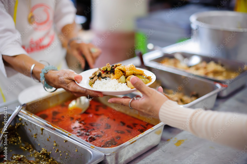 People Serving People Food
