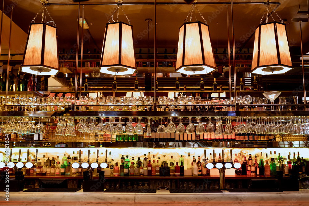 Stylish Bar Counter Stock Photo | Adobe Stock