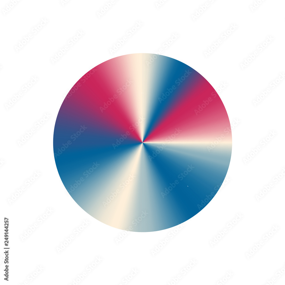 Round cone metal gradients set. Vector illustration for designer. Mesh ...