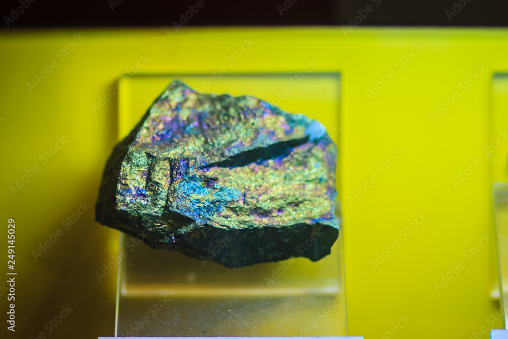 Chalcopyrite rock specimen from mining and quarrying industries ...