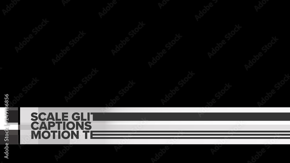 Scale Glitch Captions Stock Template | Adobe Stock