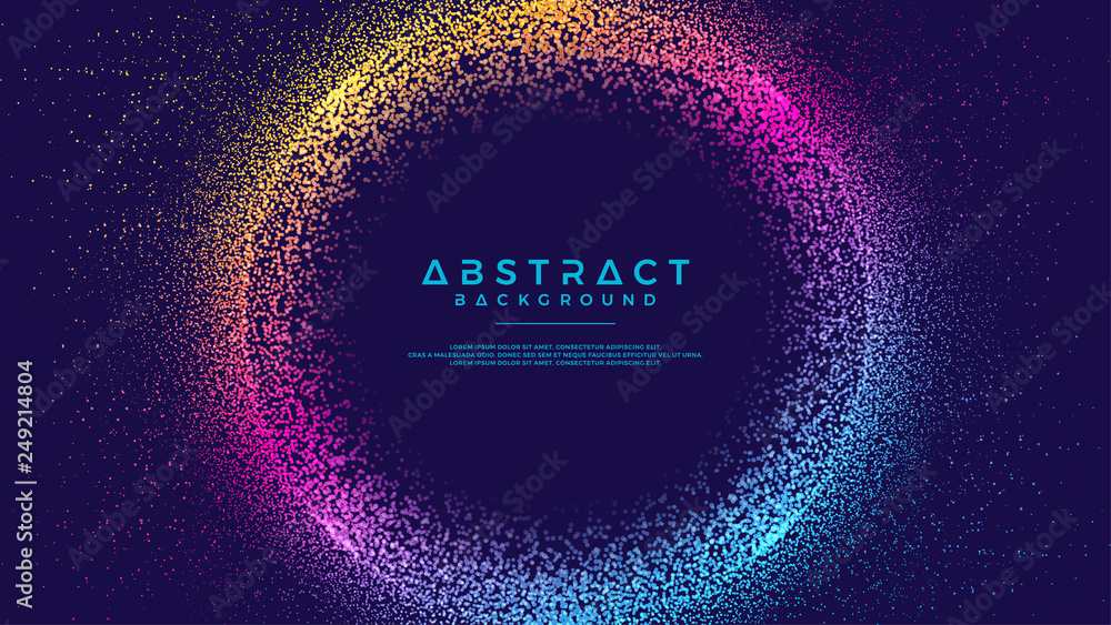 Dynamic abstract liquid flow particles background. Abstract particles ...