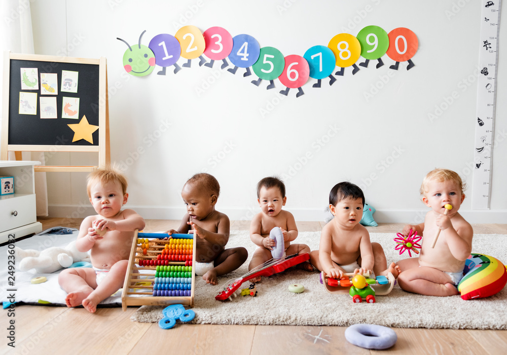 Toddlers Playing Together