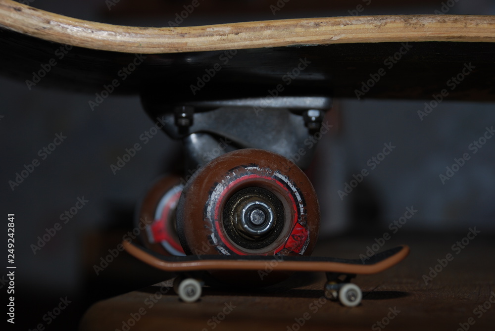 Skateboard small and big maxi and mini size model with perfectly round ...