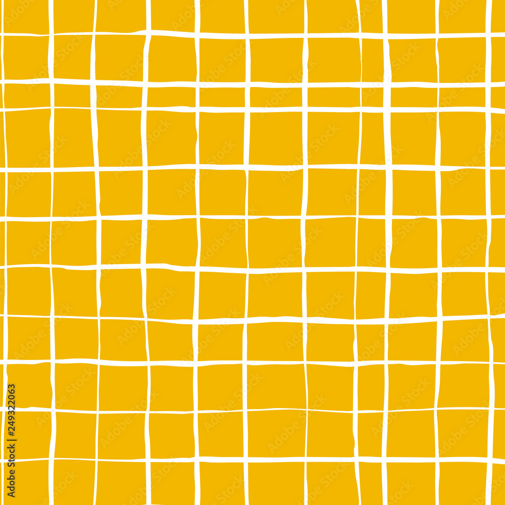 Seamless lined pattern. Vector hand drawn ink lines. Checkered pattern ...