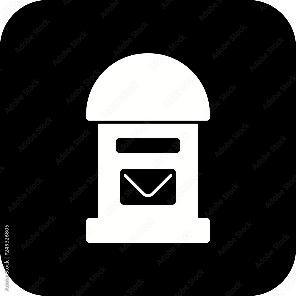 Vector Postbox Icon Stock Vector | Adobe Stock