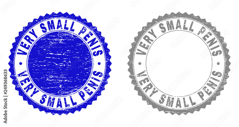 Grunge VERY SMALL PENIS stamp seals isolated on a white background ...