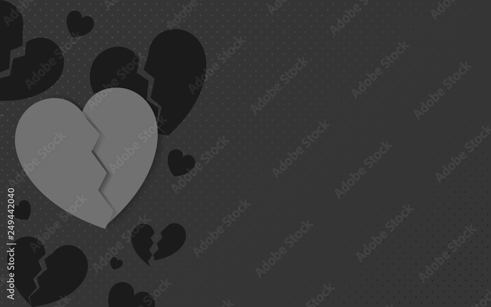 Heart background illustration Stock Vector | Adobe Stock