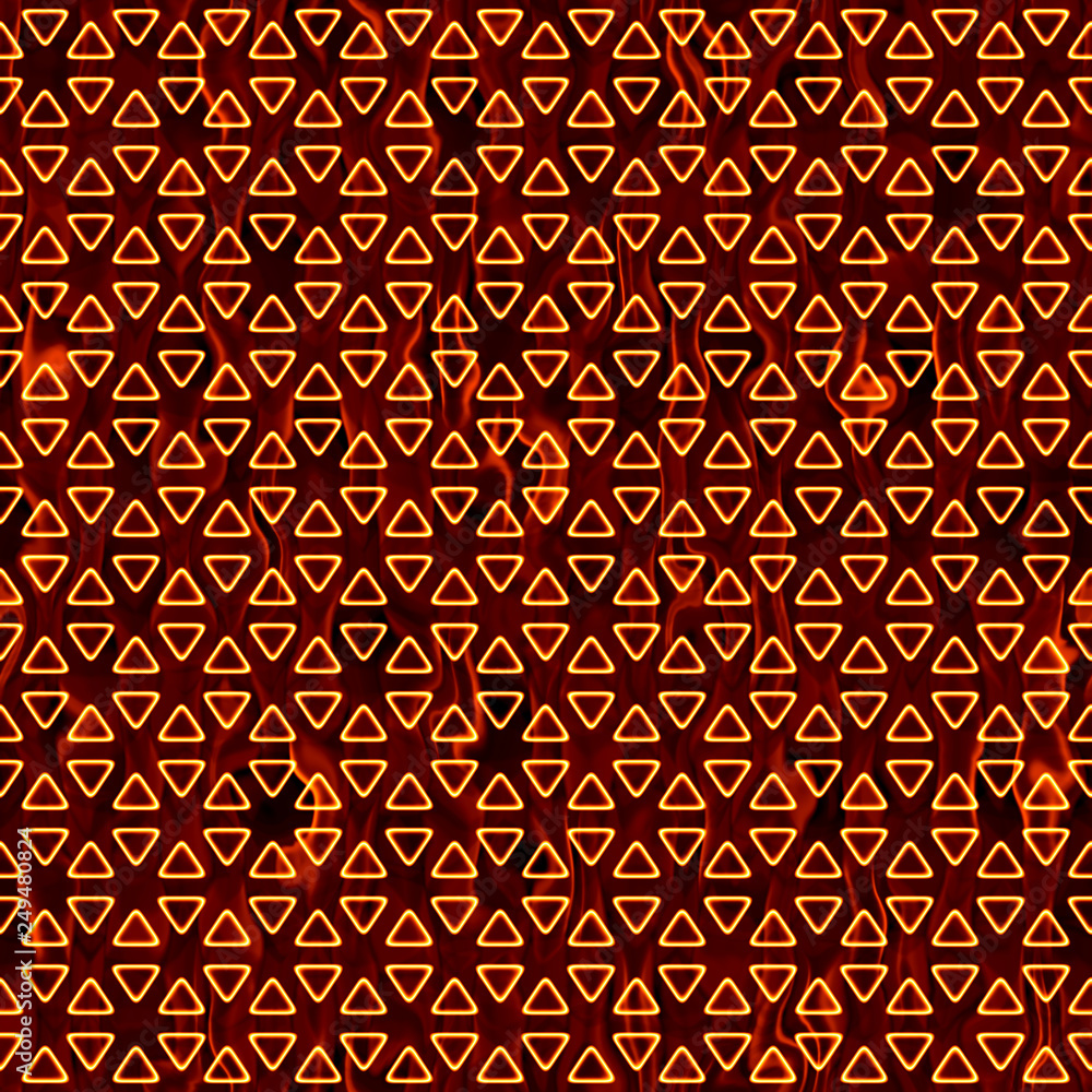 Blaze fire flame texture background. High-resolution seamless polygonal ...