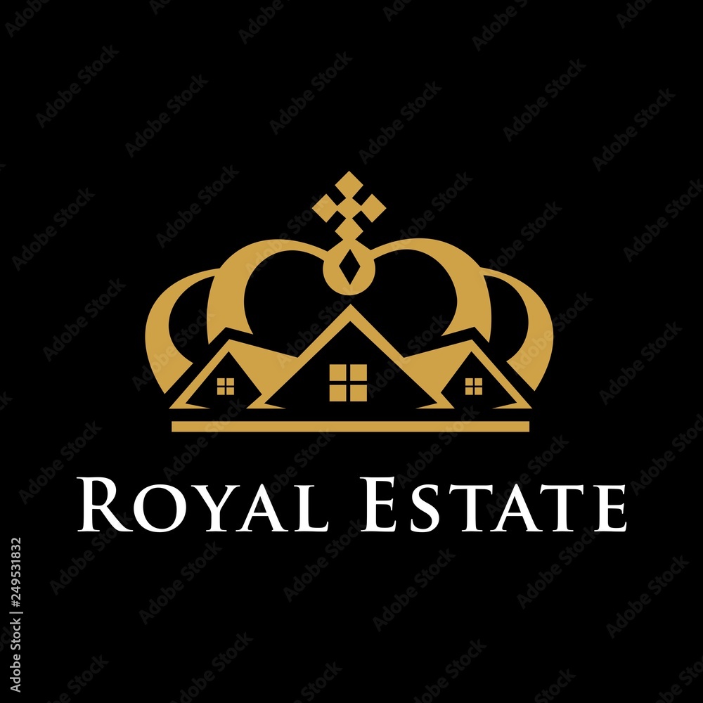 Royal Estate logo vector design template Stock Vector | Adobe Stock
