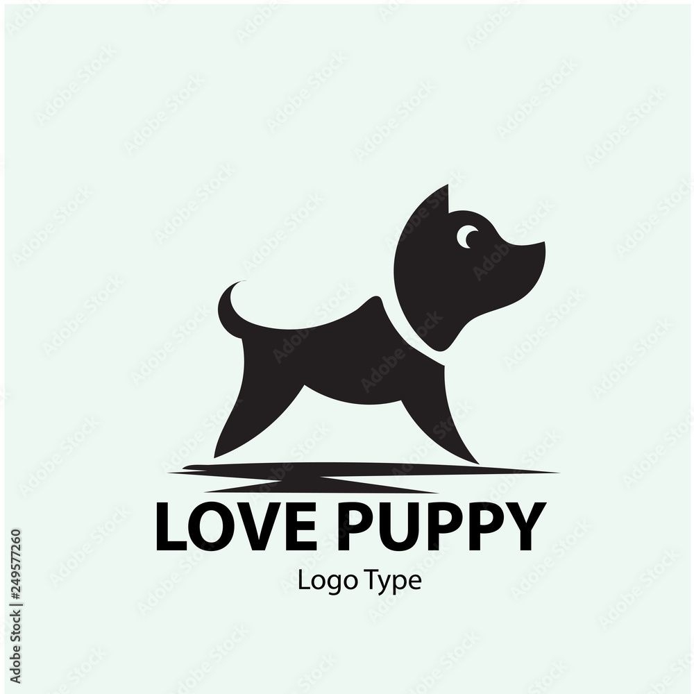puppy logo designs Stock Vector | Adobe Stock