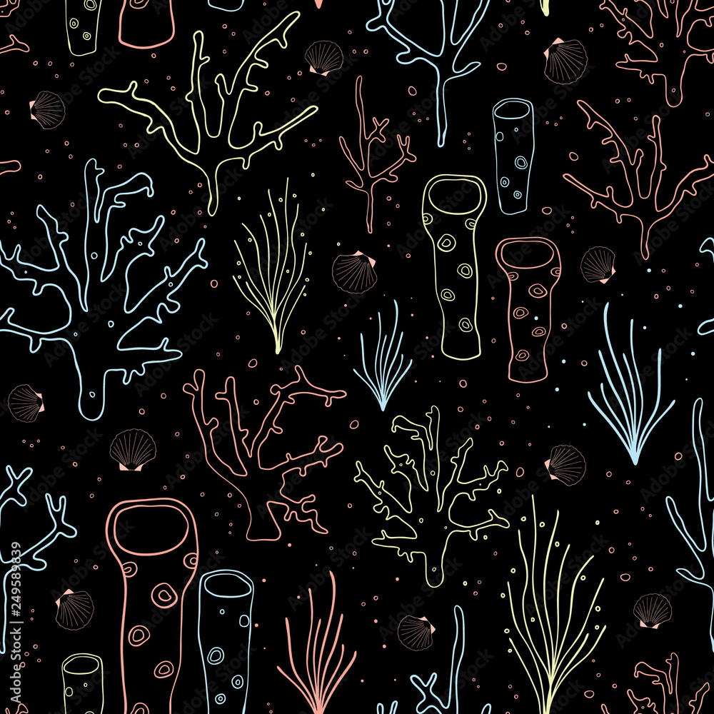 Neon Coral Background