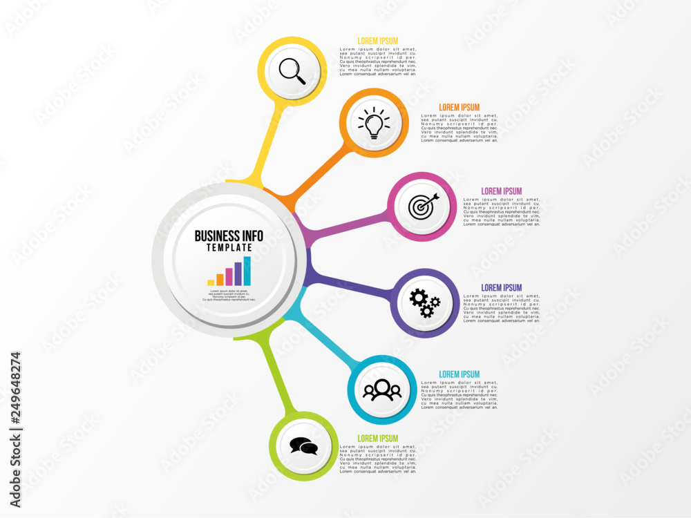 Modern Vector Infographics Elements Design Template. Business Data ...
