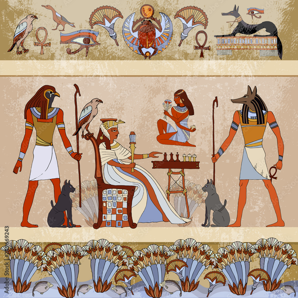 Egyptian Murals For Walls at Jason Rocha blog