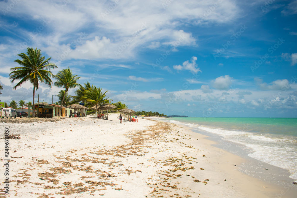 Ilha de Itamaraca, Brazil - Circa January 2018: A view of the beautiful ...