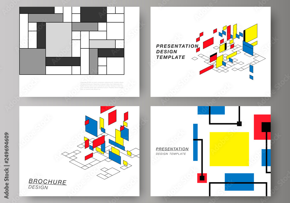 The minimalistic abstract vector editable layout of the presentation ...