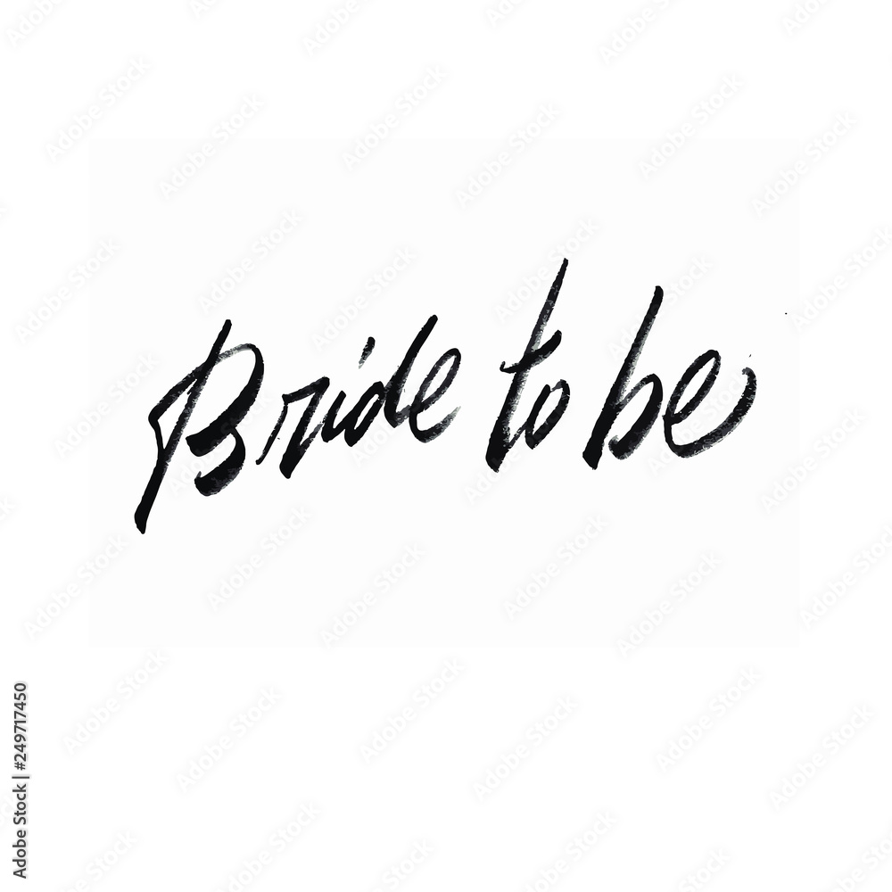 Bride to be, lettering. Card, invitations decoration. Stock Vector ...